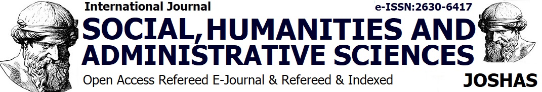 JOURNAL OF SOCIAL, HUMANITIES AND ADMINISTRATIVE SCIENCES (JOSHAS)
